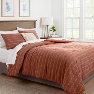 Threshold | Bedding | Threshold Comforter Sham Set Cotton Chalk Stripe ...
